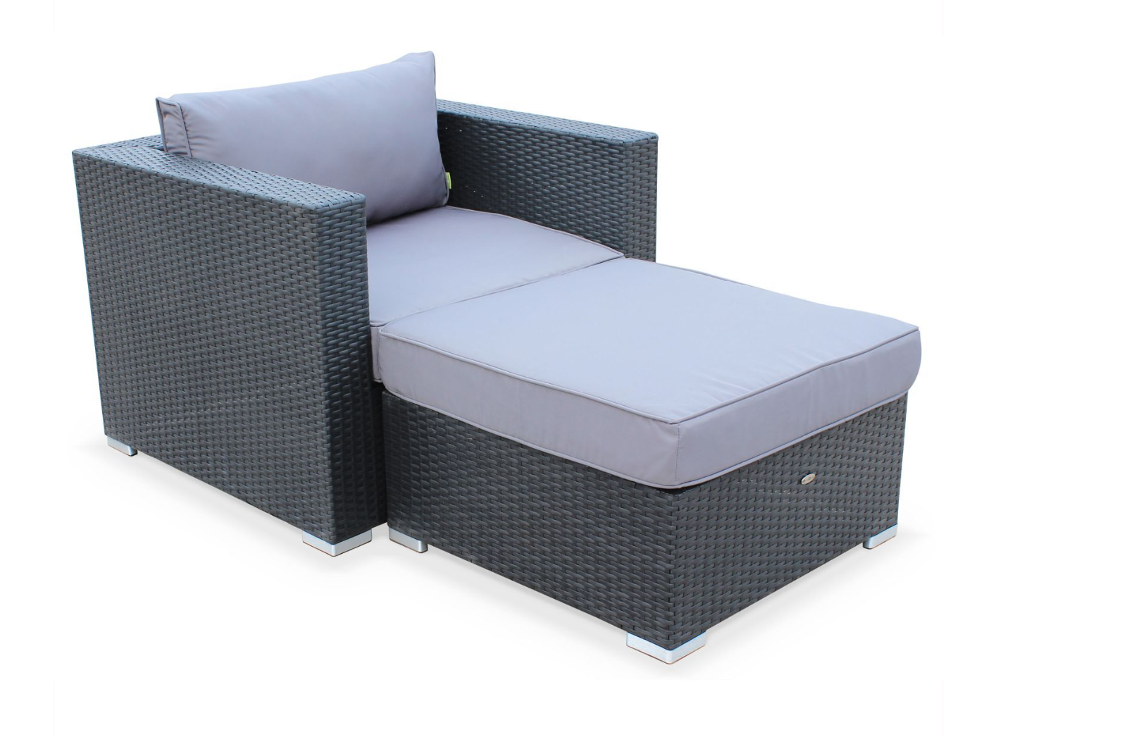 Single Chill Sofa Set, Grey Cushions– Singapore Outdoor Furniture
