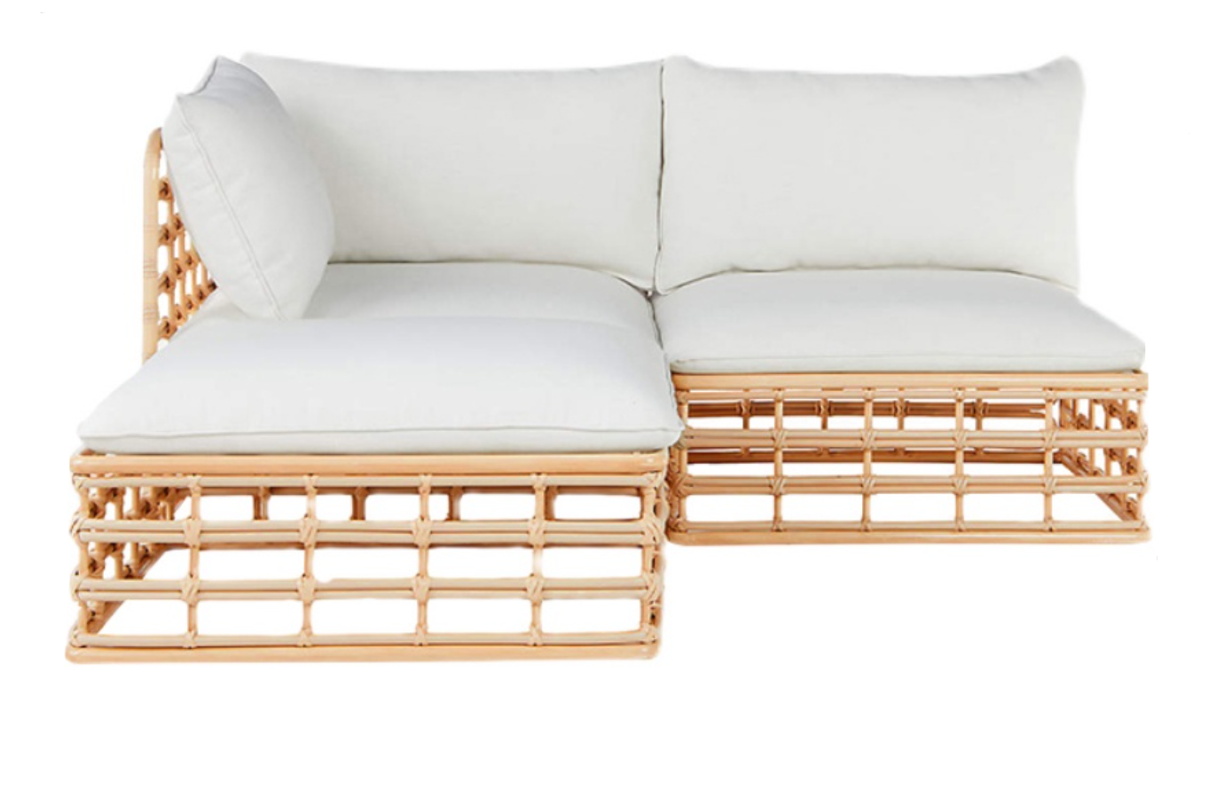 Bali Lounge Sofa Set, White Cushions | Singapore Outdoor Furniture